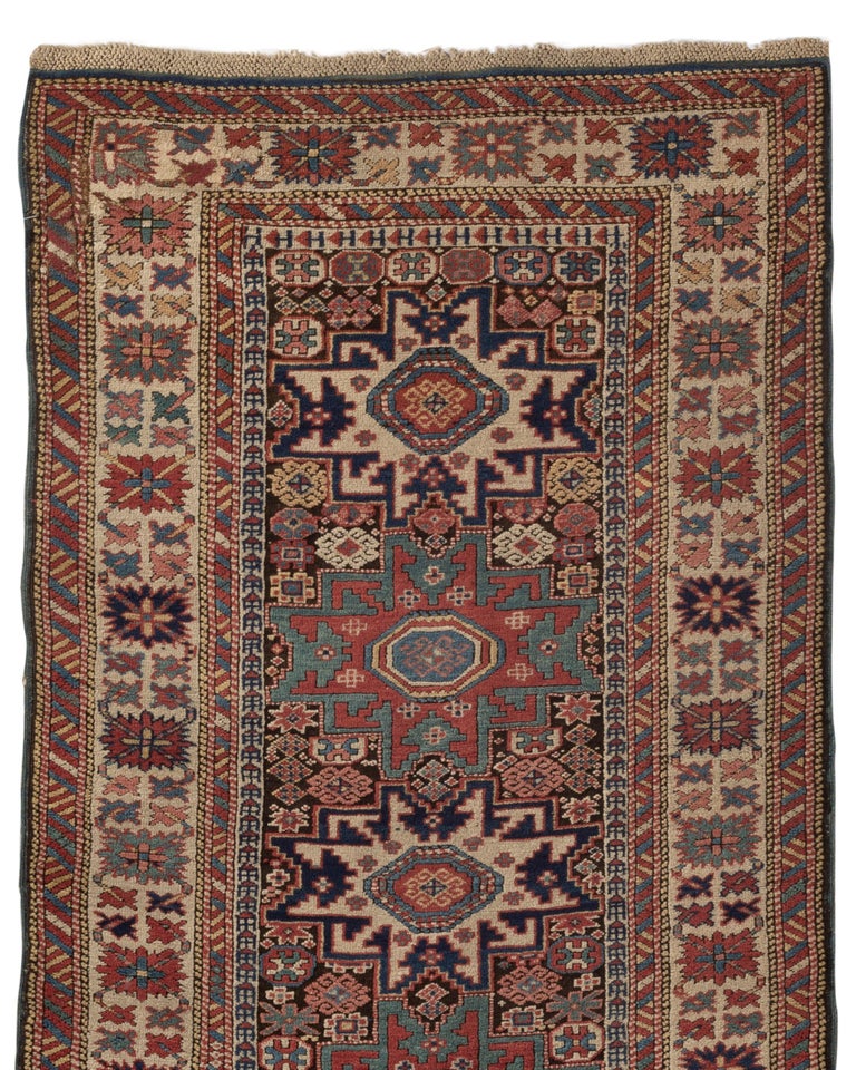 Antique Caucasian Kuba Rug, circa 1880 3'2 x 5'3 For Sale at 1stDibs