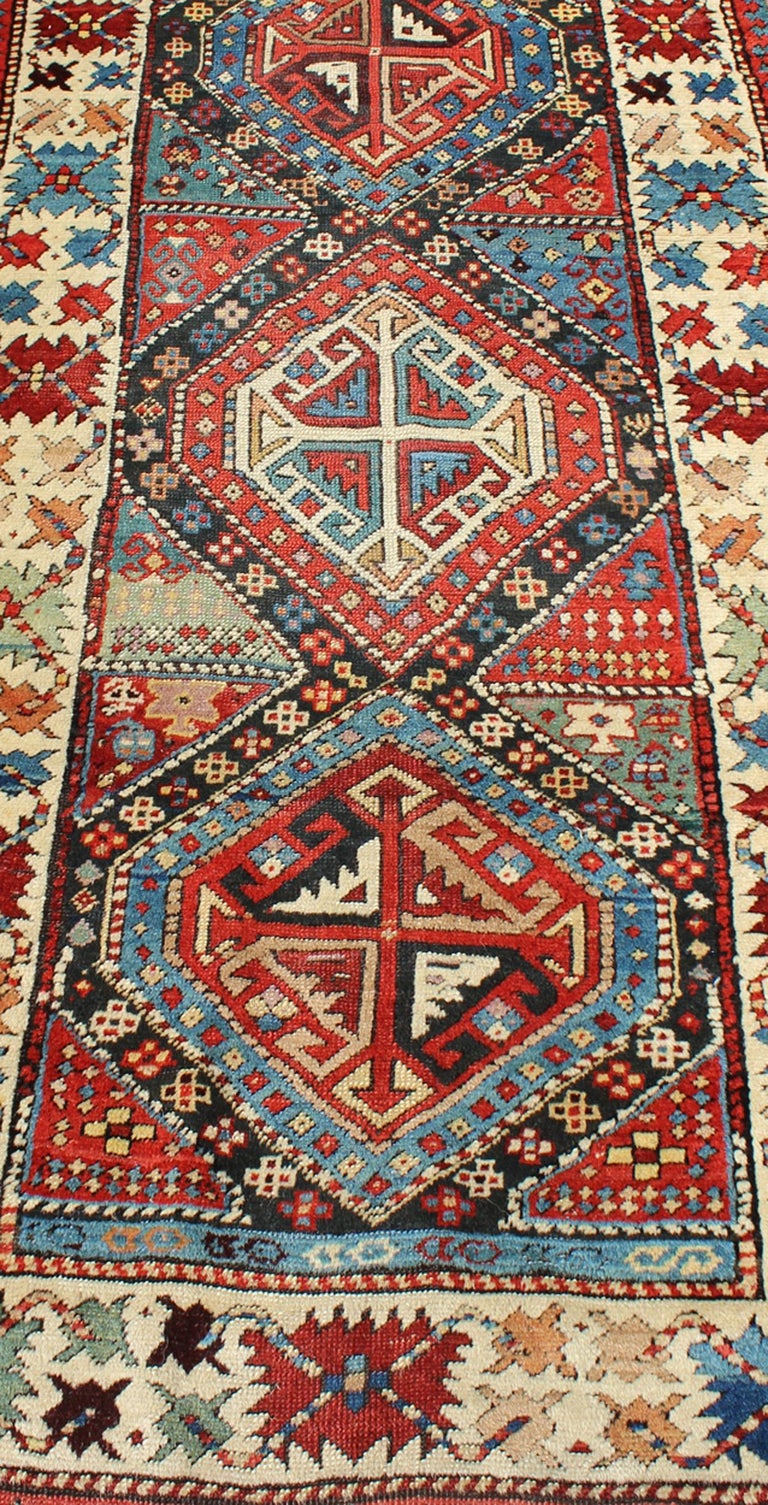 Antique Caucasian Kuba Rug with Intricate and Complex Design For Sale ...