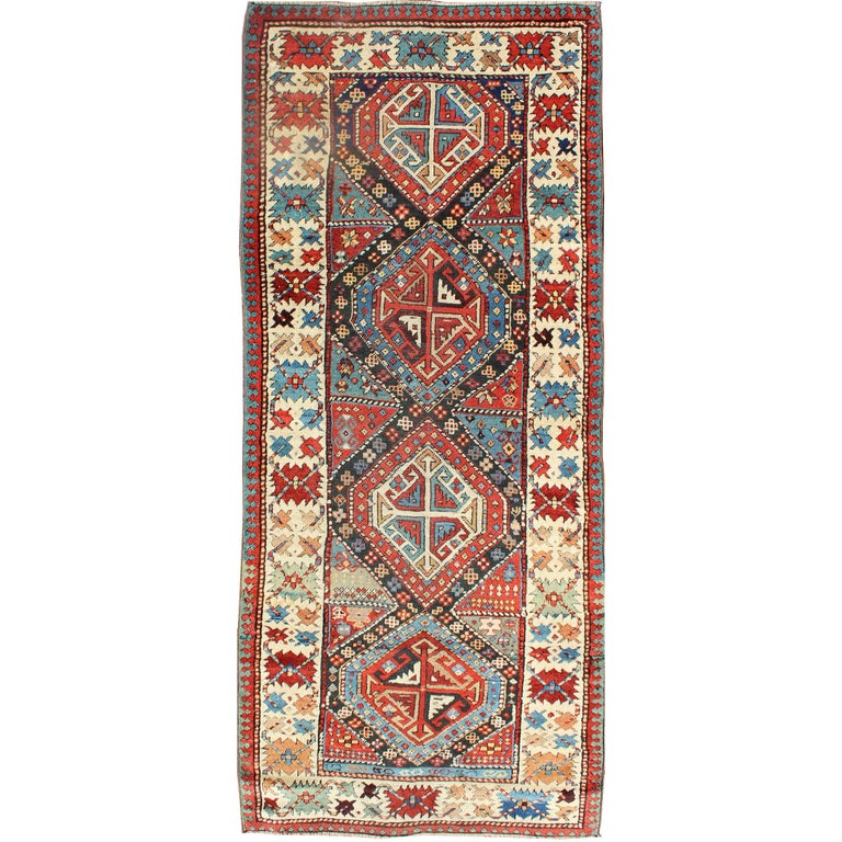 Antique Caucasian Kuba Rug with Intricate and Complex Design For Sale ...
