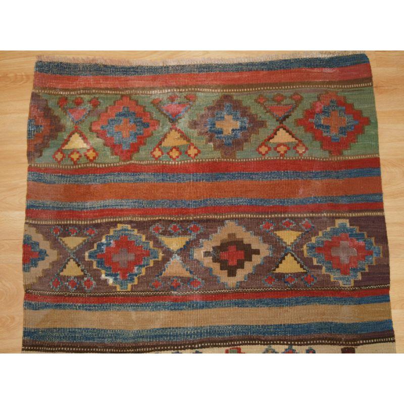 Antique Caucasian or Shahsavan Kilim of Small Size, circa 1900 For Sale ...