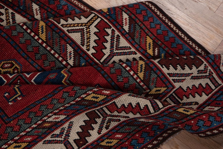 Antique Caucasian Rug, Saturated Colors For Sale at 1stDibs