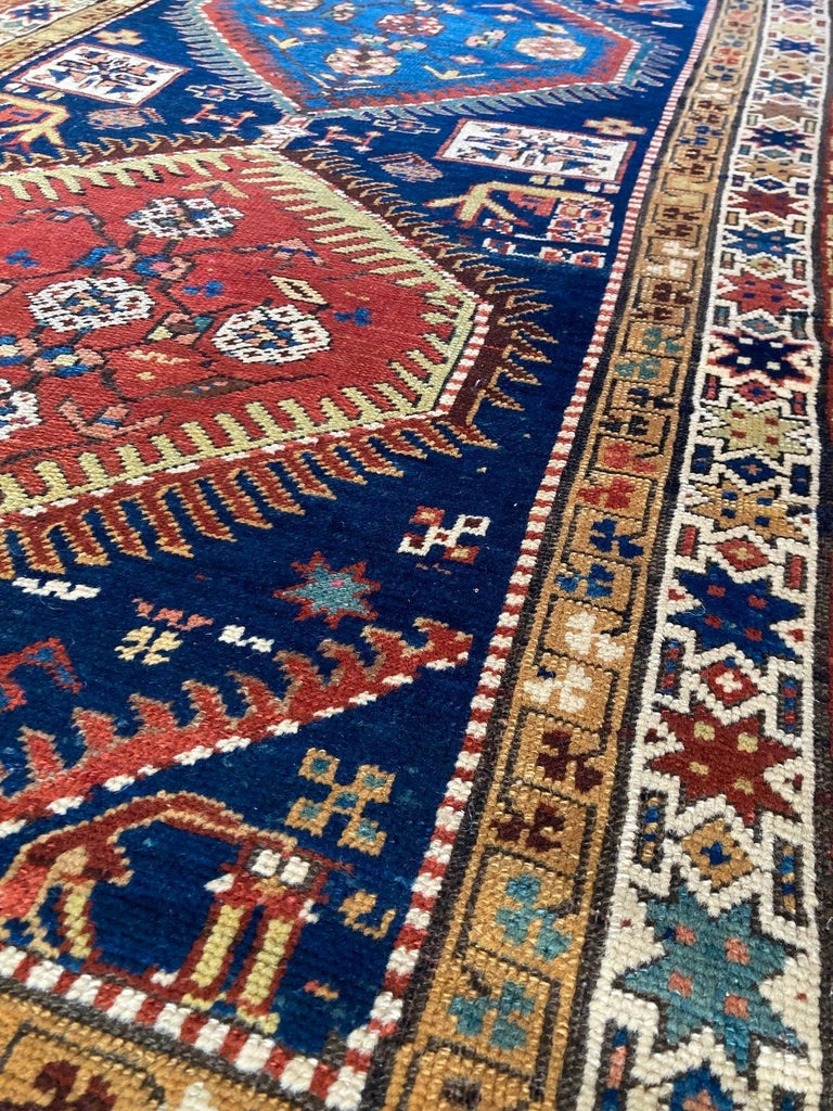 Antique Caucasian Runner For Sale at 1stDibs
