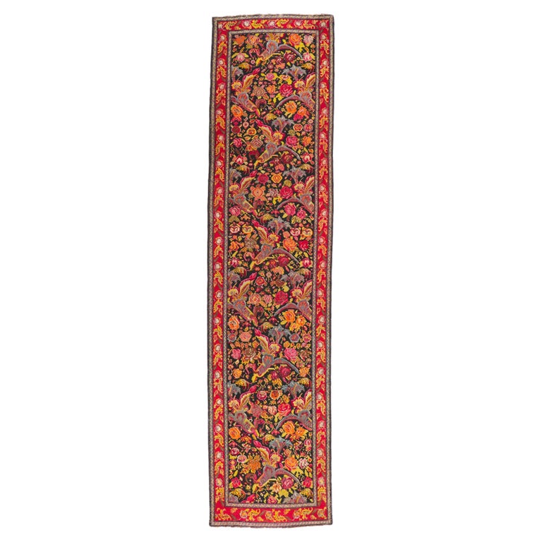 Antique Caucasian Russian Karabakh Rug Runner For Sale at 1stDibs