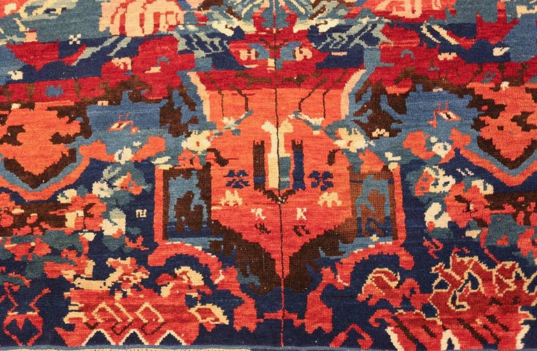 Antique Caucasian Seychour Rug. Size: 3 ft 10 in x 5 ft (1.17 m x 1.52 ...