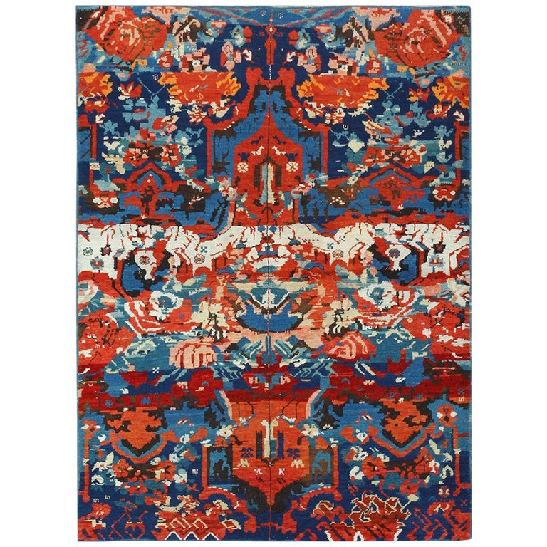 Antique Caucasian Seychour Rug. Size: 3 ft 10 in x 5 ft (1.17 m x 1.52 ...