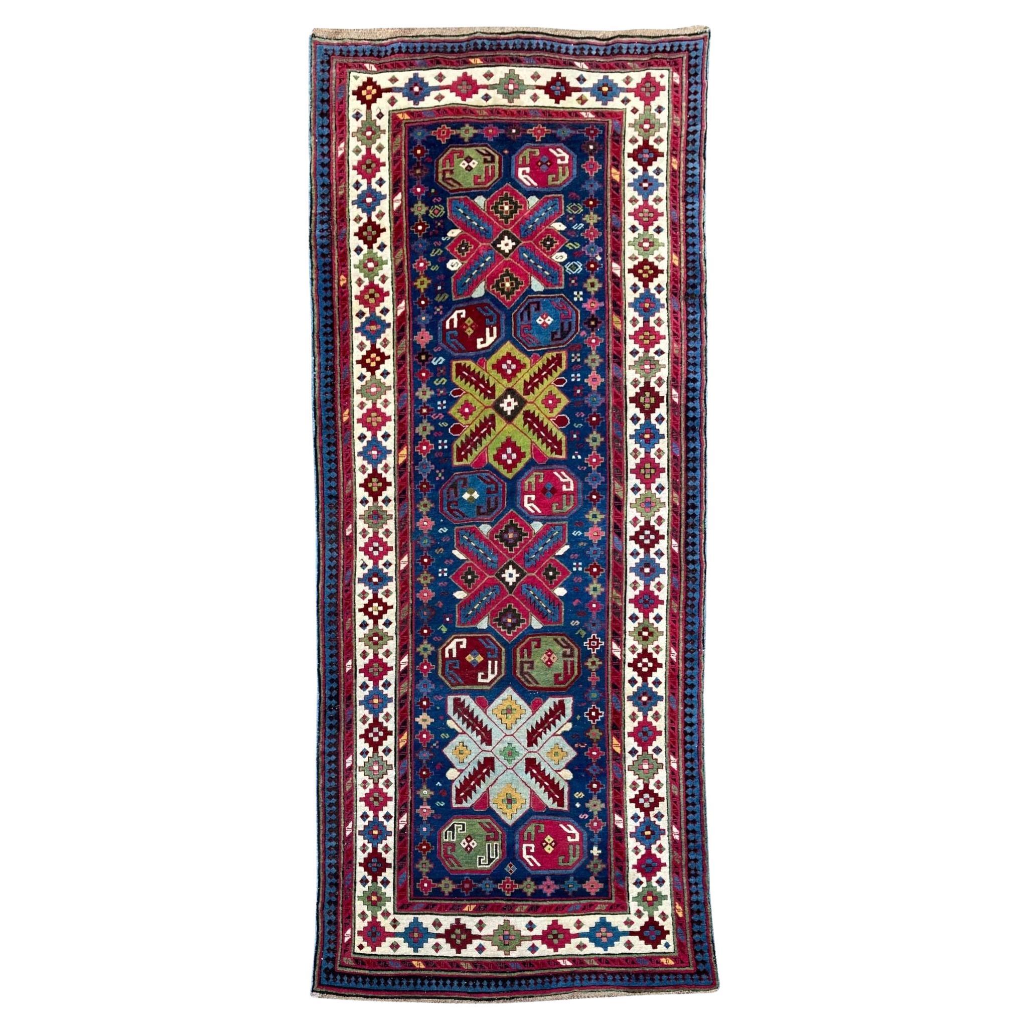 Antique Caucasian Talish Long Rug with Moghan Design For Sale at 1stDibs