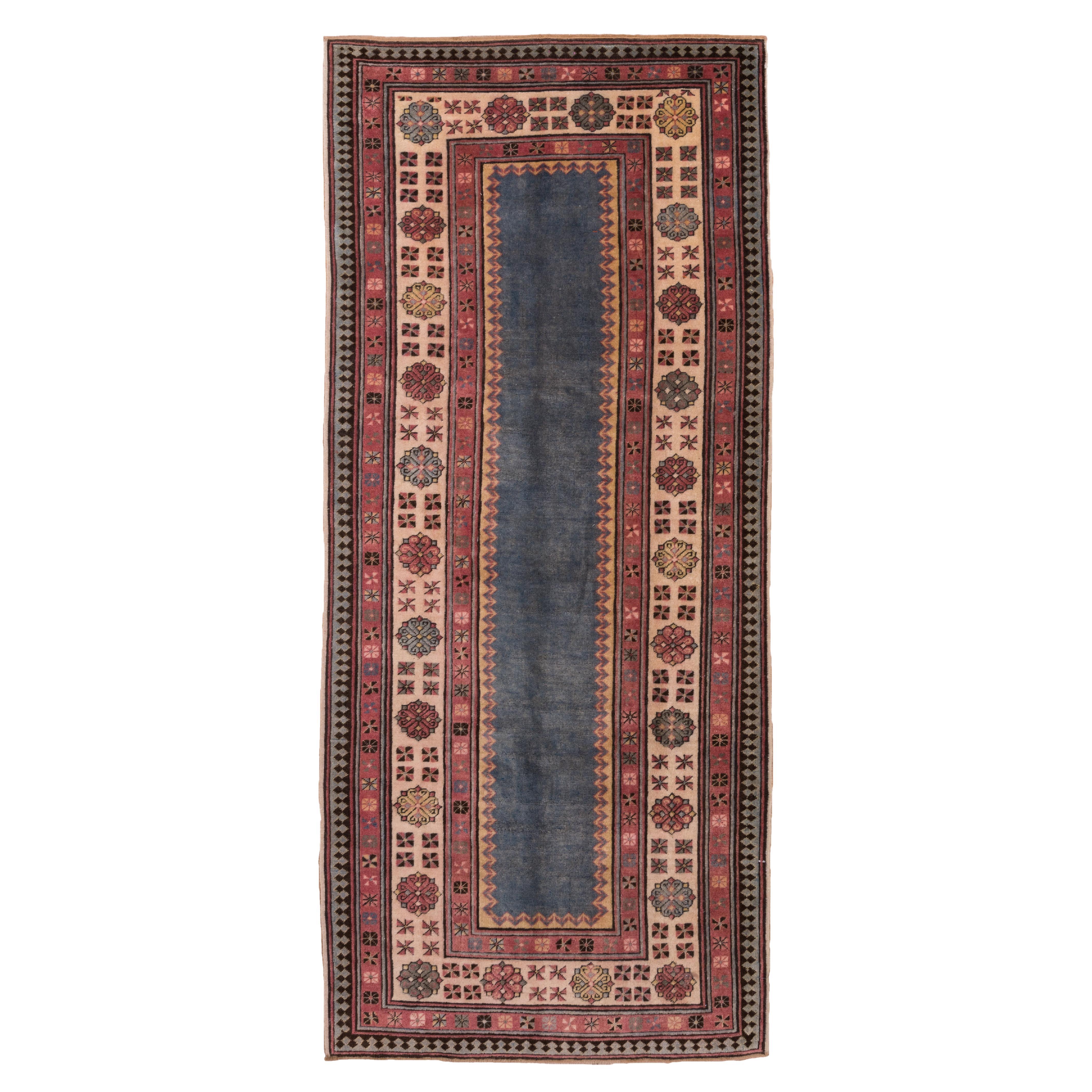 Antique Transcaucasian Rug, Colorful Palette, Purple Borders ...
