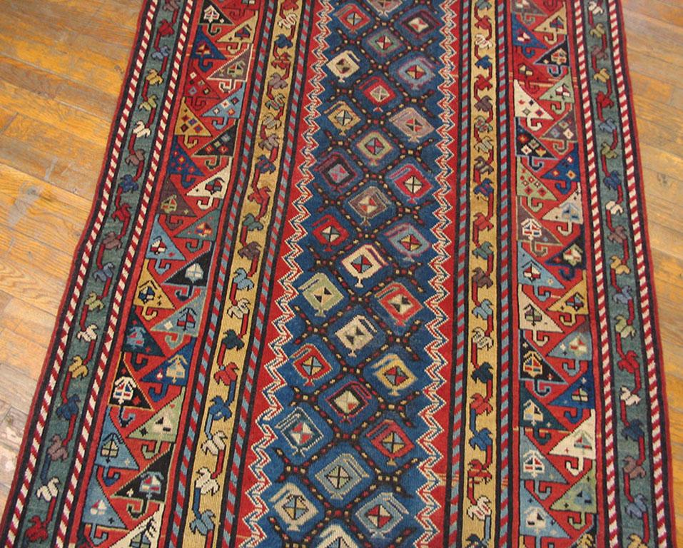 19th Century Caucasian Talish Carpet ( 3'8" x 9'4" - 112 x 285 ) For ...