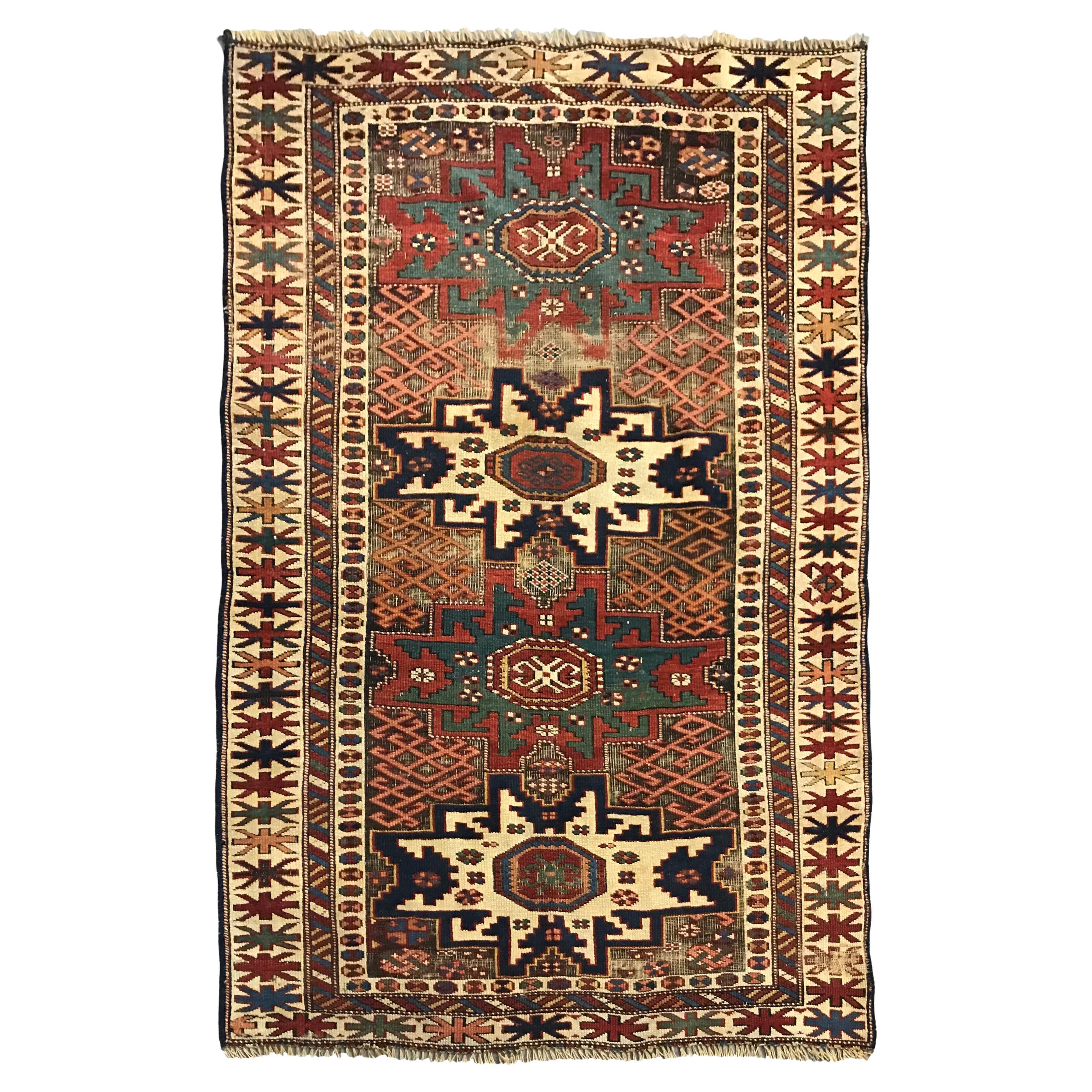 Antique Caucasus, Kuba Rug For Sale at 1stDibs