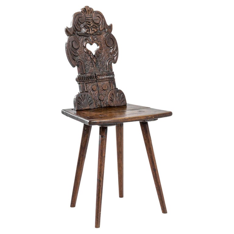 Antique Central European Mountain Chair at 1stDibs