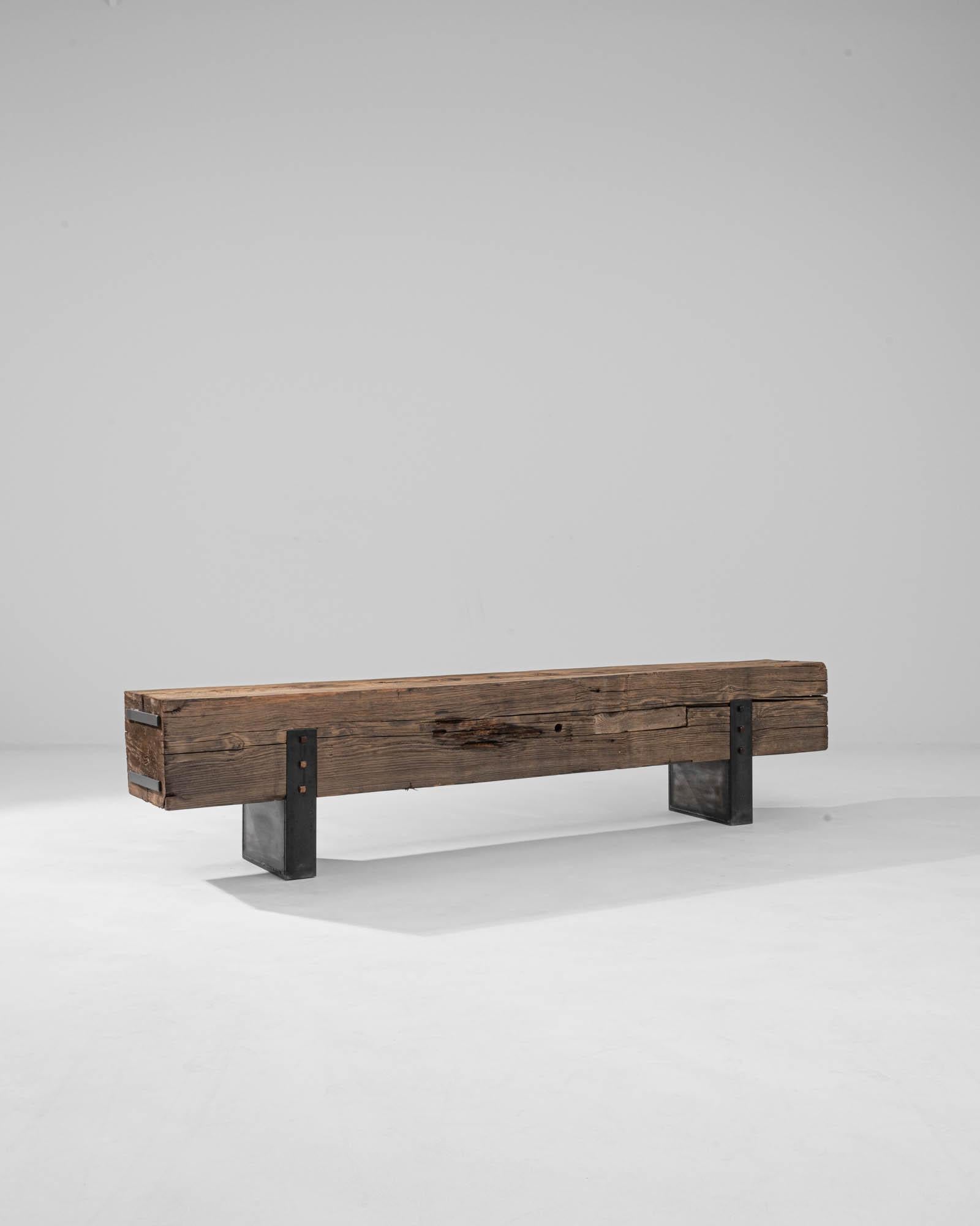 Antique Central European Timber Bench at 1stDibs