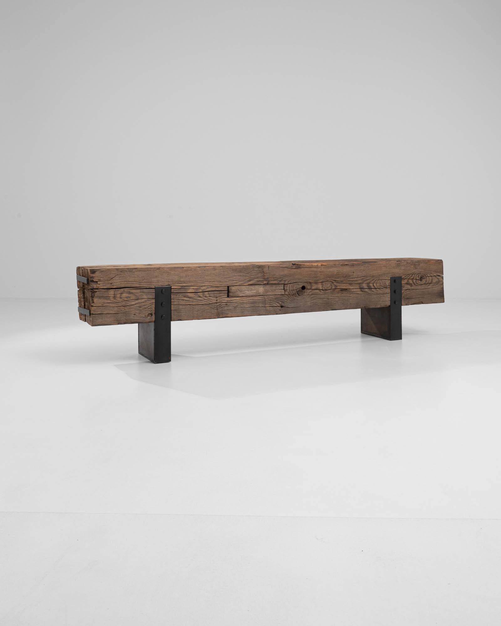Antique Central European Timber Bench at 1stDibs