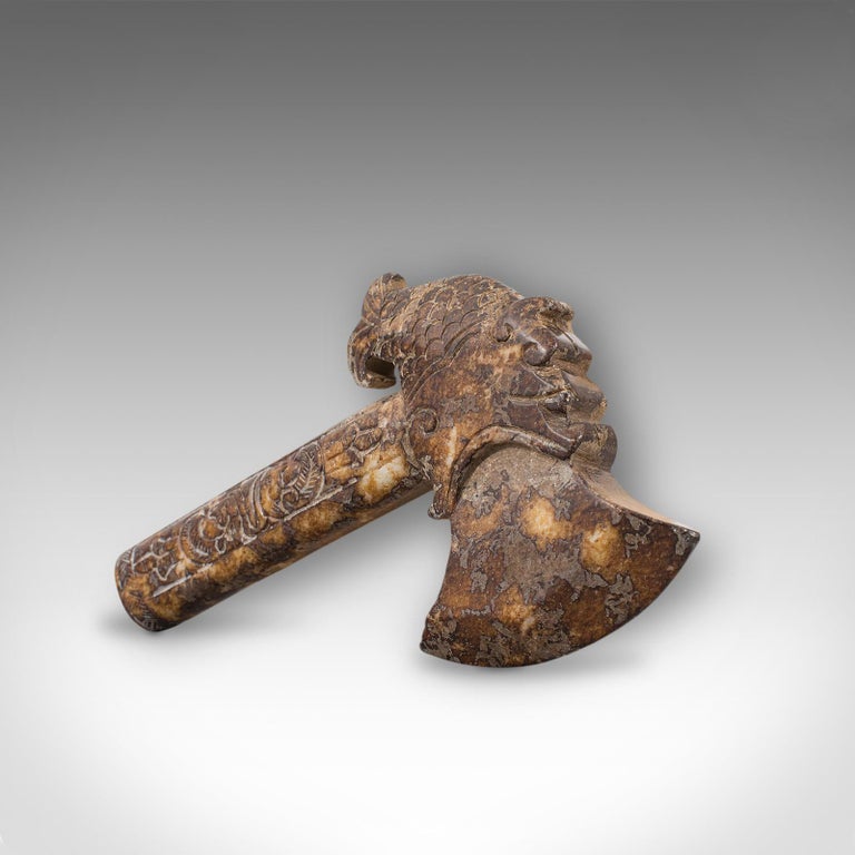 Antique Ceremonial Axe, Chinese, Jade, Decorative Tool, Shang Dynasty ...