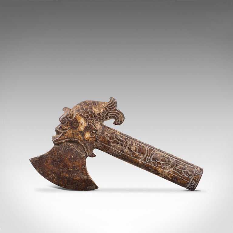 Antique Ceremonial Axe, Chinese, Jade, Decorative Tool, Shang Dynasty ...
