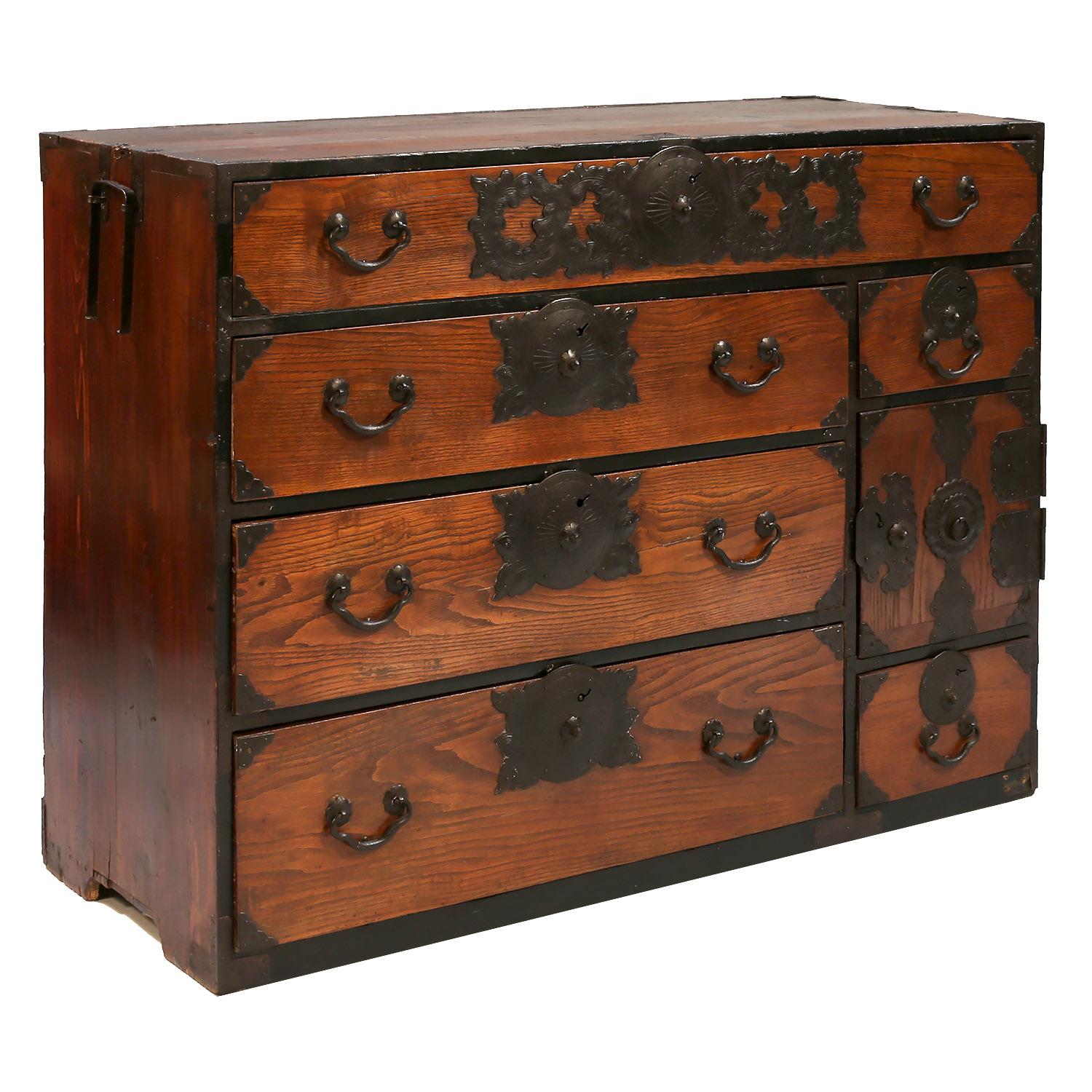 Antique Ceremonial Dress and Sword Tansu, Sendai, Japan For Sale at ...