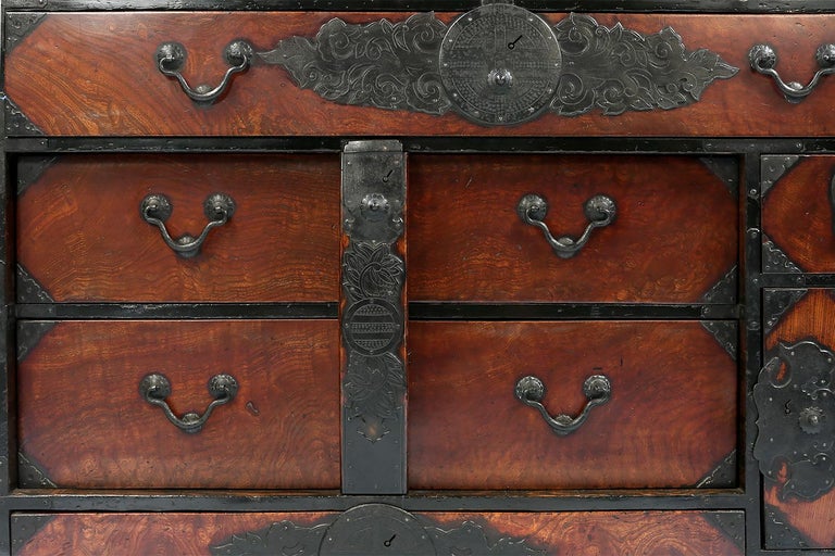 Antique Ceremonial Dress and Sword Tansu, Sendai, Japan at 1stDibs