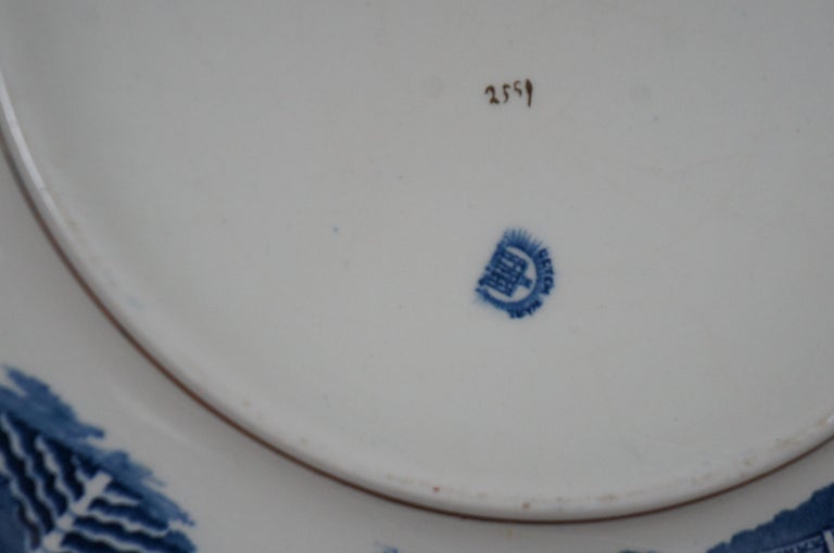 Antique Cetem Ware Blue Willow Wash Bowl and Pitcher C.T. Maling and ...