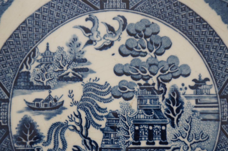 Antique Cetem Ware Blue Willow Wash Bowl and Pitcher C.T. Maling and ...