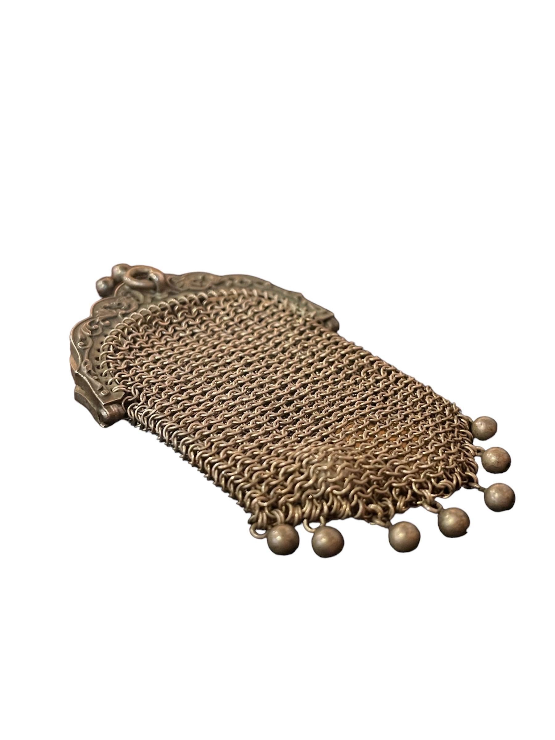 Antique Chainmaille Coin Purse For Sale at 1stDibs