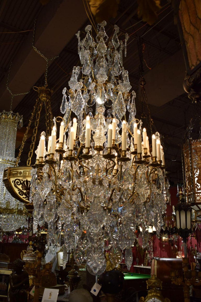 Antique Chandelier, Crystal For Sale at 1stDibs