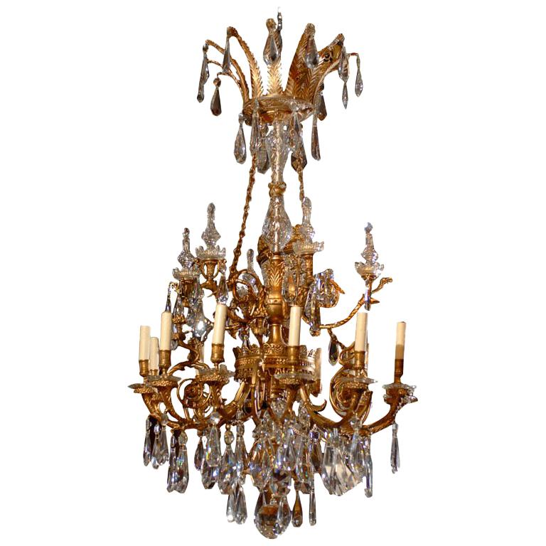 Set of Four Empire-Style Chandeliers For Sale at 1stDibs