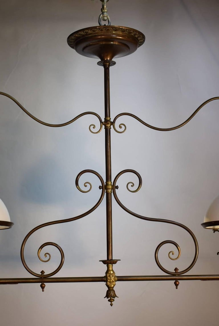 Antique Chandelier, Oil Light at 1stDibs