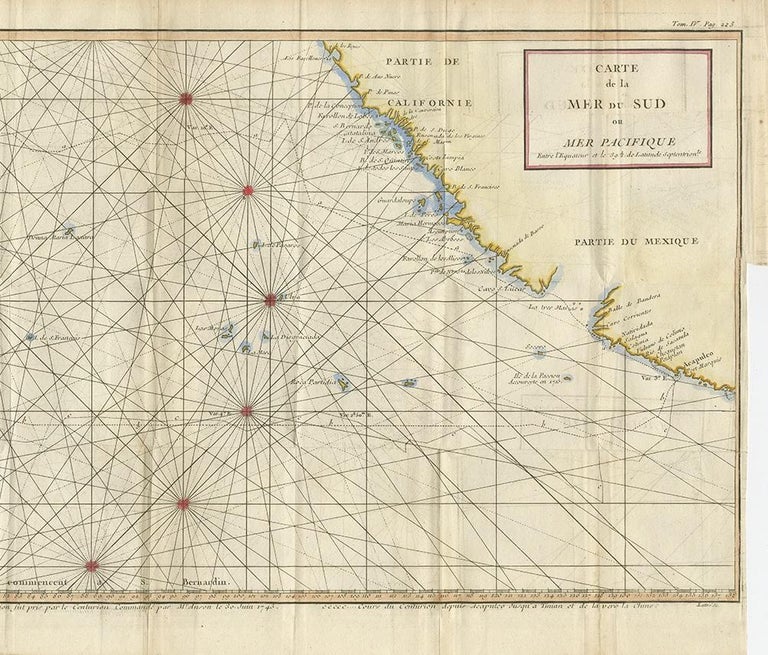 Antique Chart of the Mid-Pacific Ocean by Anson, 'c.1784' For Sale at ...