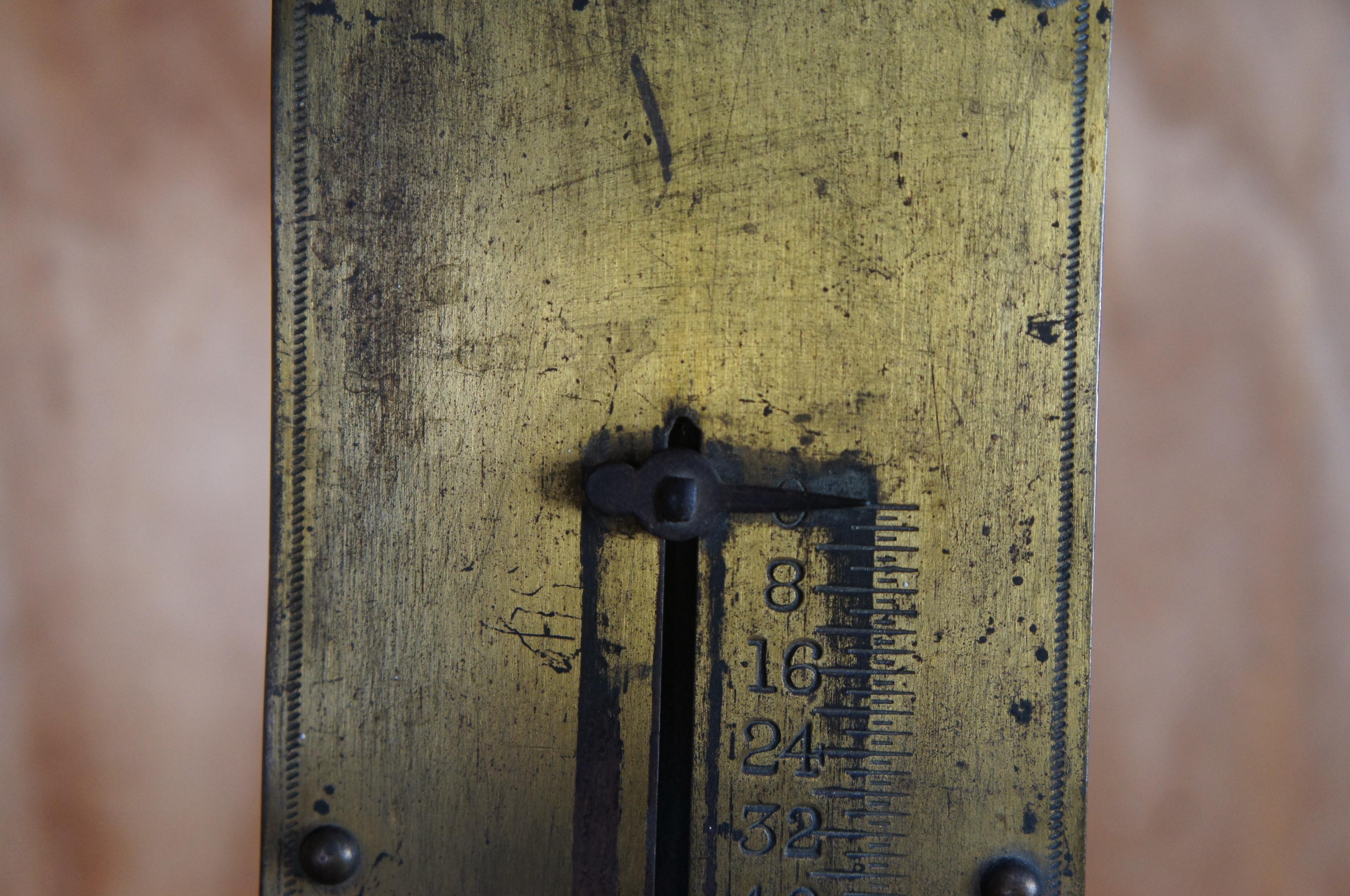 Antique Chatillons Brass Spring Balance 120lb Industrial Farm Scale New ...