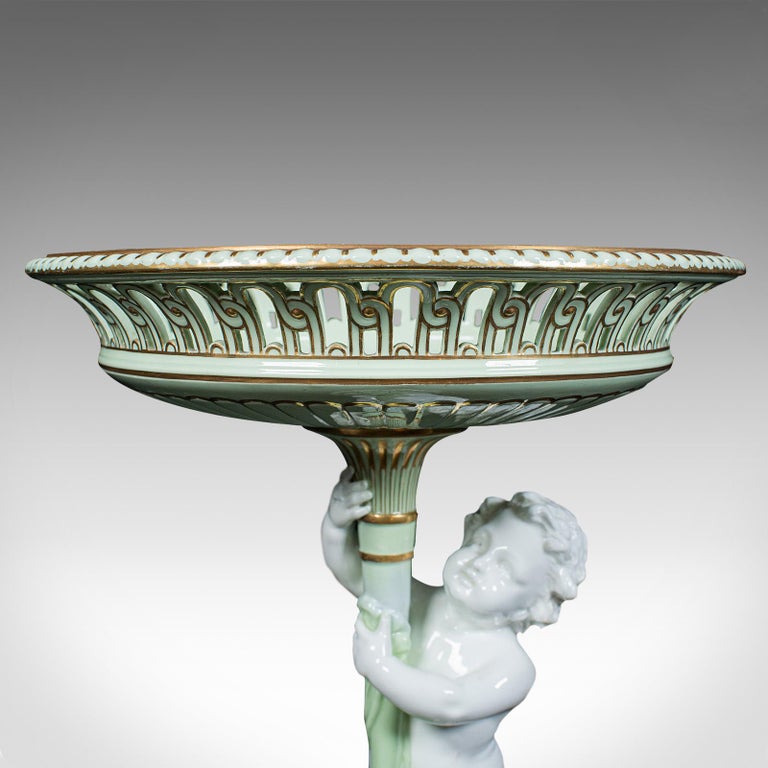 Antique Cherub Compote Dish, English, Decorative Putti, Grape Bowl ...