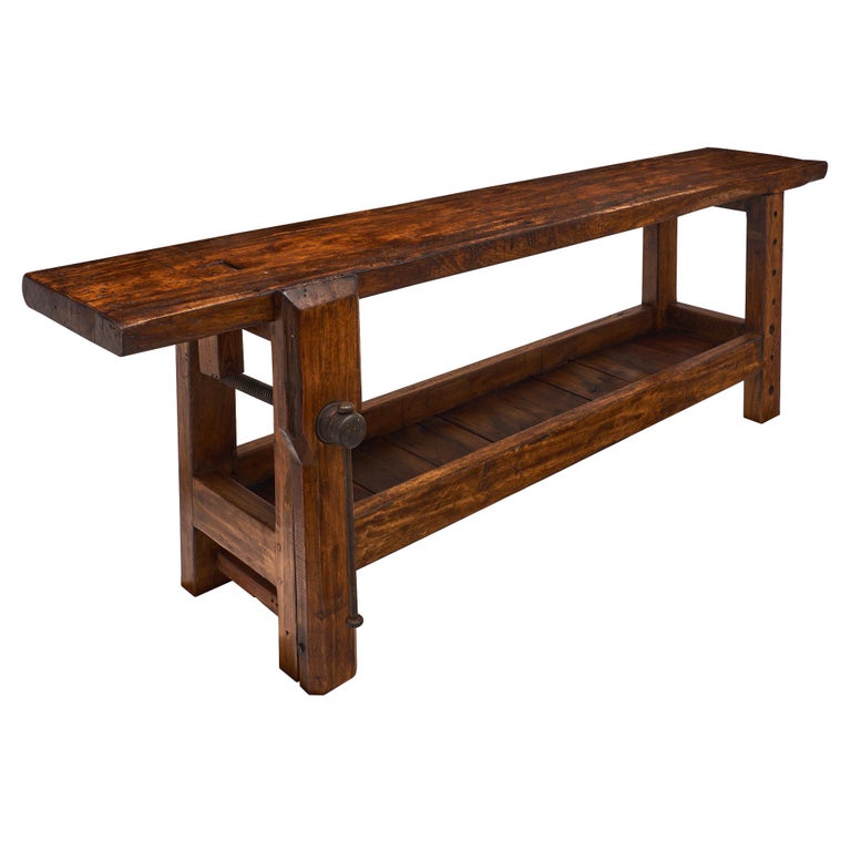 Antique Chestnut French Carpenter’s Bench at 1stDibs