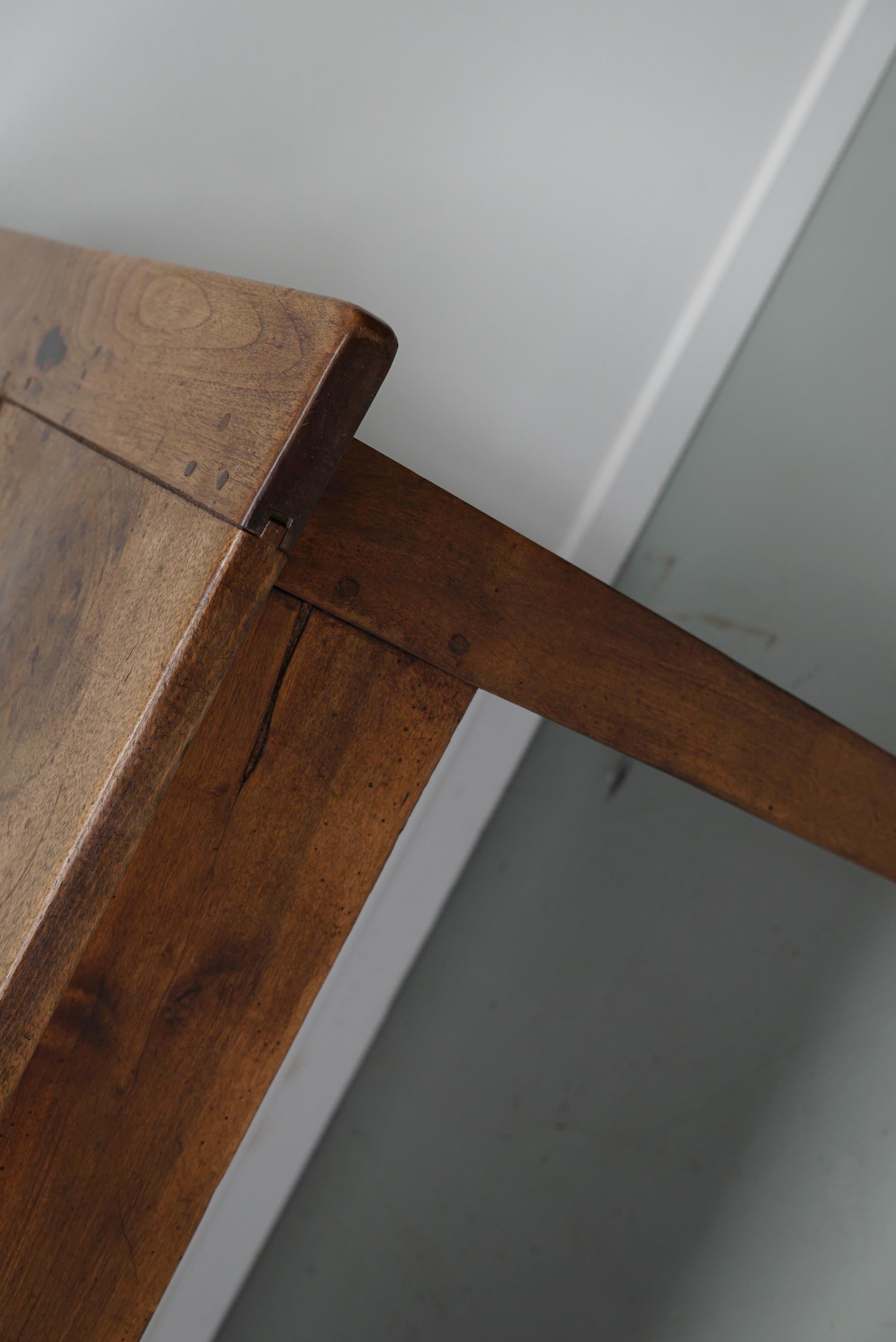 Antique Chestnut French Farmhouse Dining Table, 19th Century For Sale ...