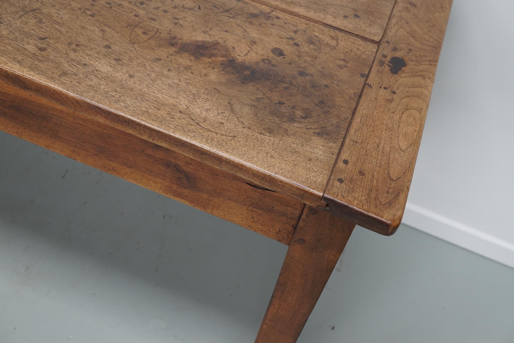 Antique Chestnut French Farmhouse Dining Table, 19th Century For Sale ...