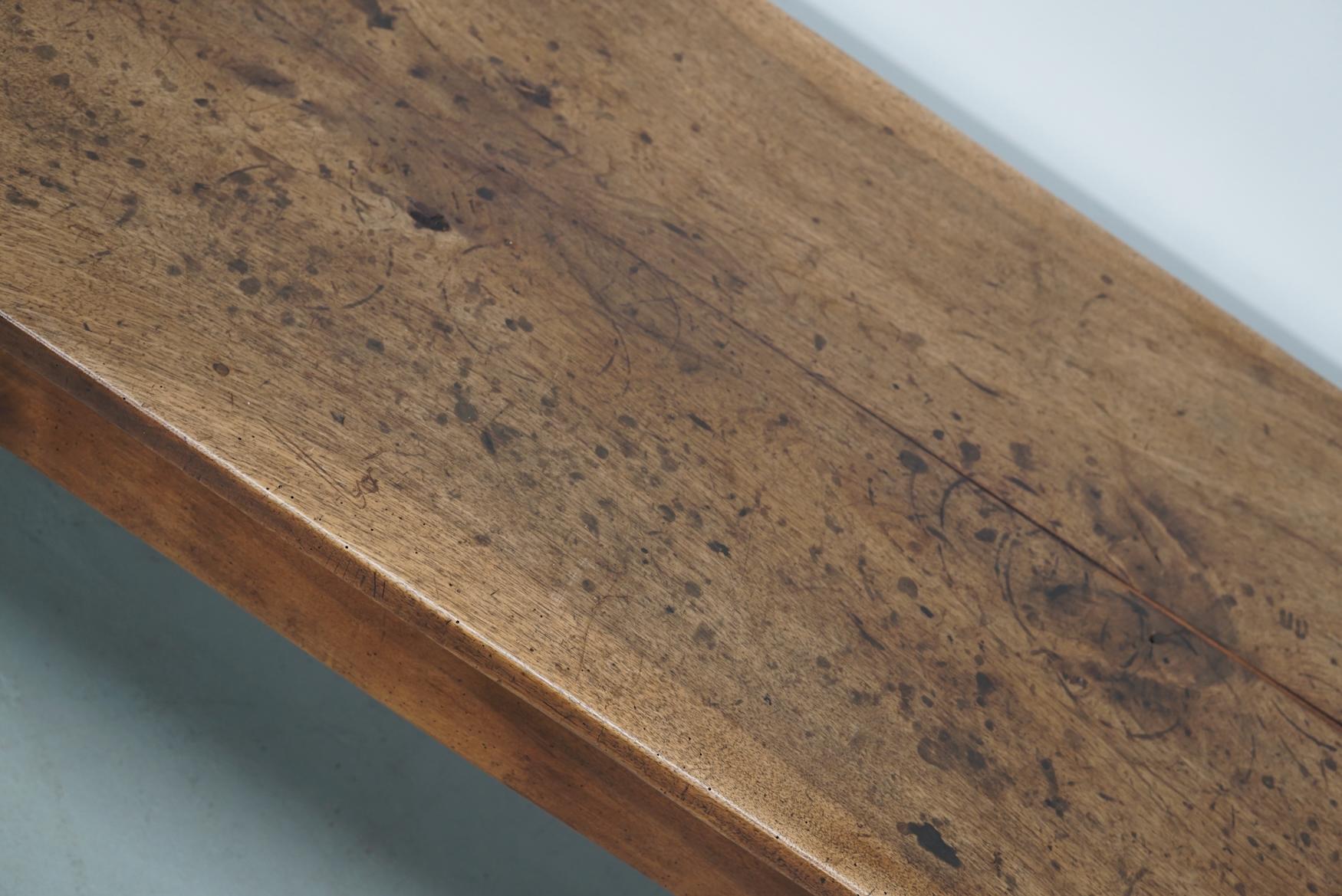 Antique Chestnut French Farmhouse Dining Table, 19th Century For Sale ...