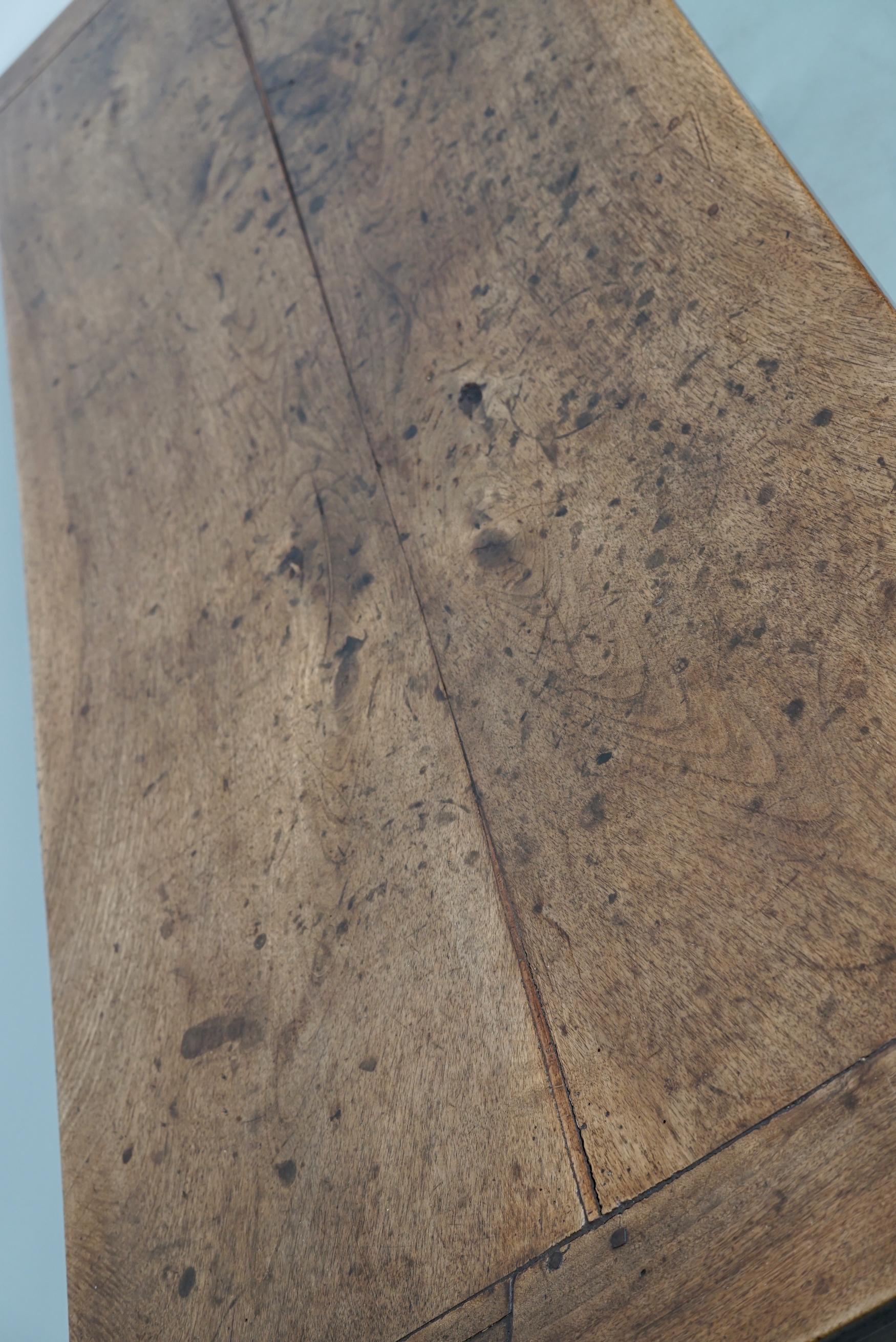 Antique Chestnut French Farmhouse Dining Table, 19th Century For Sale ...