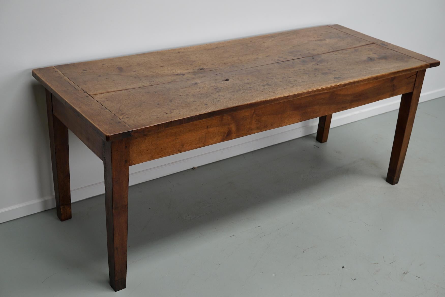 Antique Chestnut French Farmhouse Dining Table, 19th Century For Sale ...