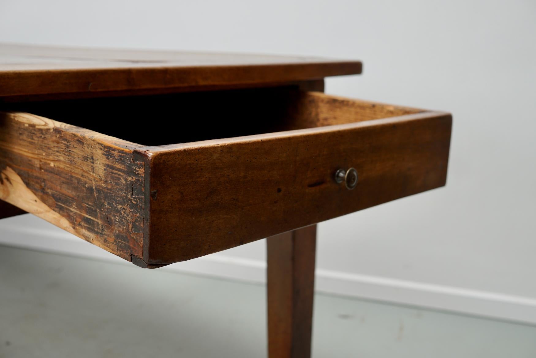 Antique Chestnut French Farmhouse Dining Table, 19th Century For Sale ...