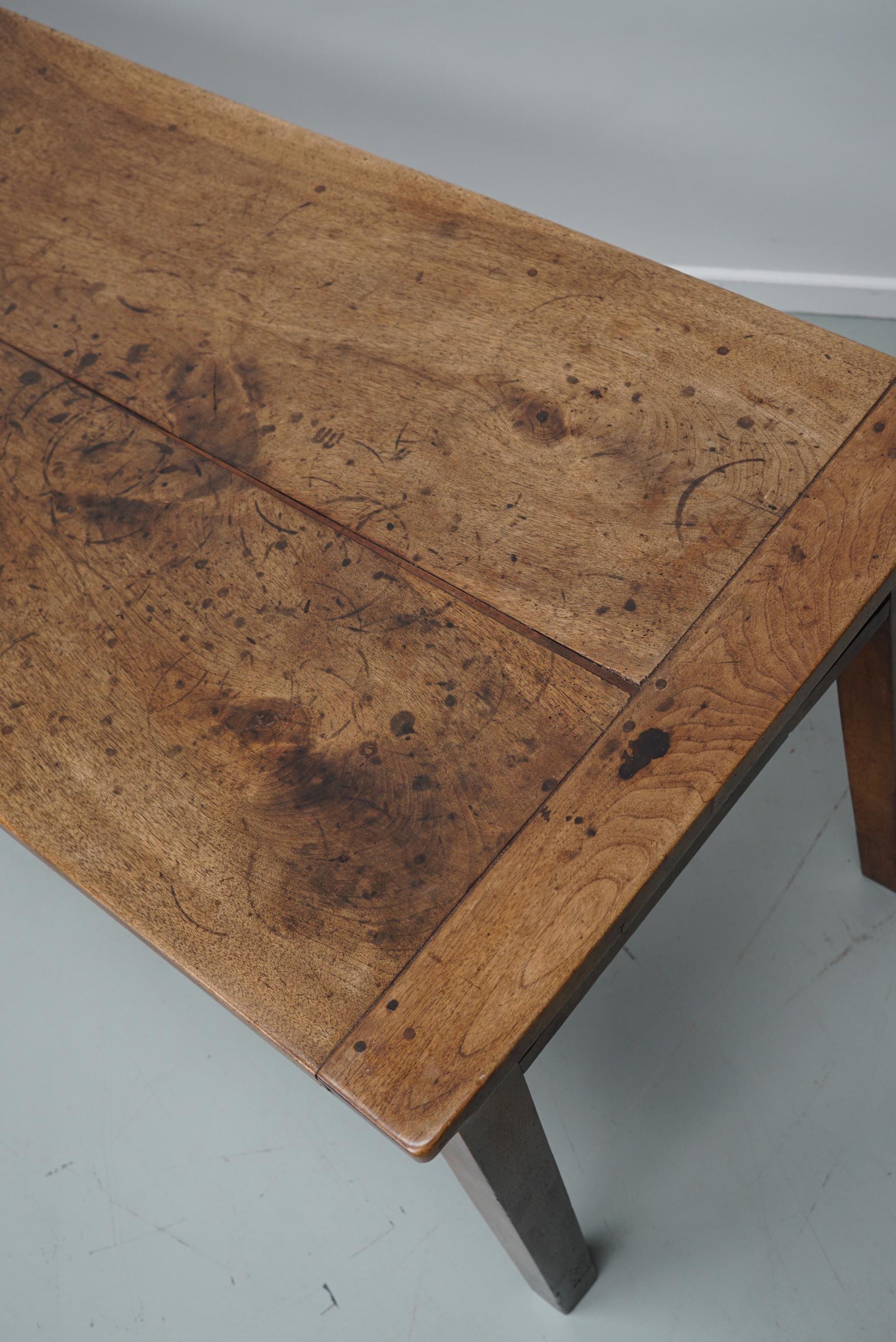 Antique Chestnut French Farmhouse Dining Table, 19th Century For Sale ...