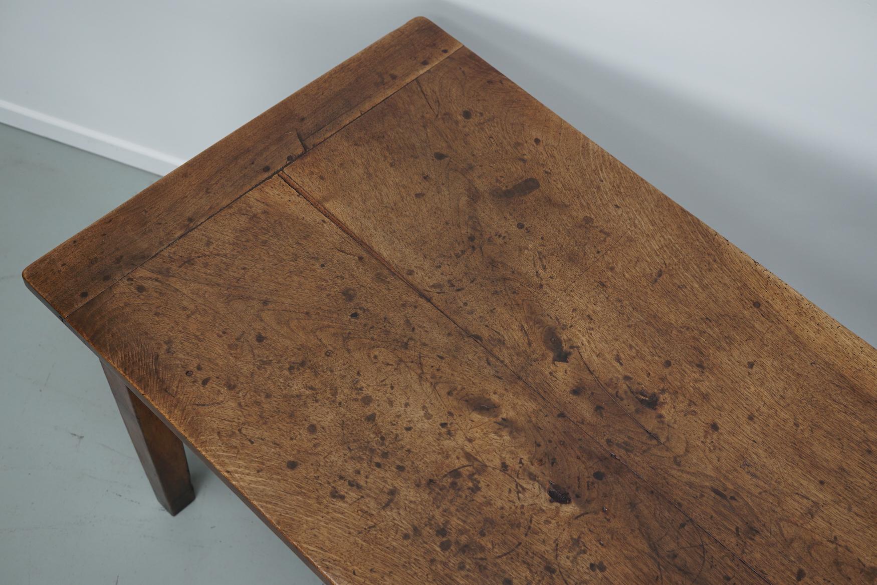 Antique Chestnut French Farmhouse Dining Table, 19th Century For Sale ...