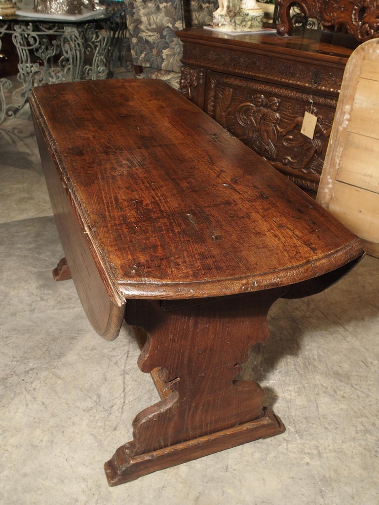 Antique Chestnut Wood Drop Leaf Table from Italy, circa 1790 at 1stDibs ...