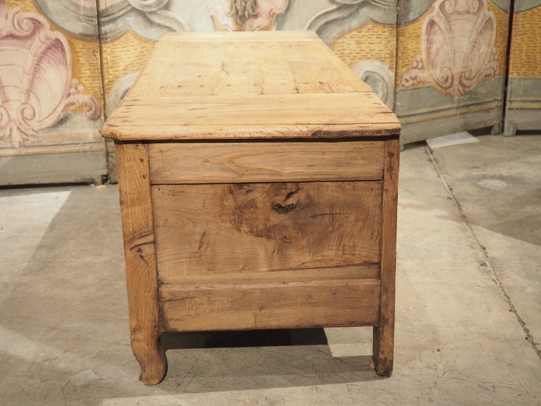 Antique Chestnut Wood Trunk from Brittany, France, Circa 1860 For Sale ...