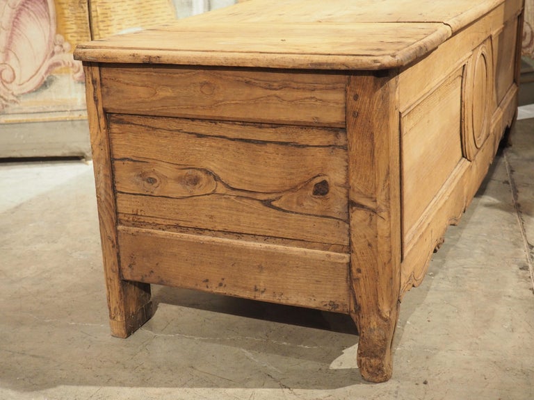 Antique Chestnut Wood Trunk from Brittany, France, Circa 1860 For Sale ...