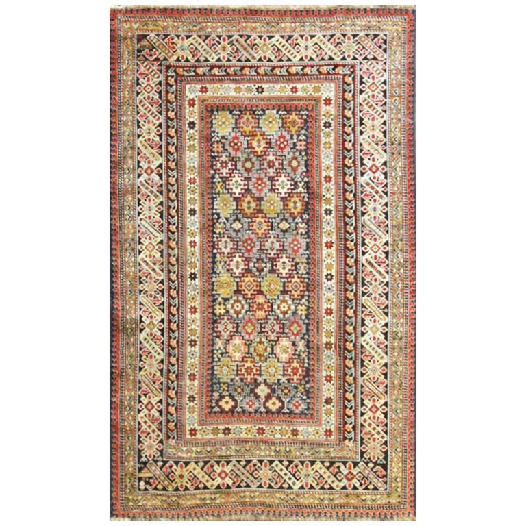 Antique Chichi Caucasian Rug, 3'2" x 6'2" For Sale at 1stDibs
