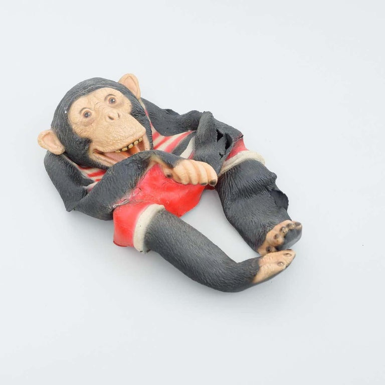 Antique Chimpanzee Rubber Puppet For Sale at 1stDibs