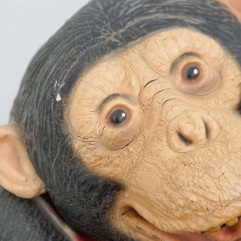Antique Chimpanzee Rubber Puppet For Sale at 1stDibs