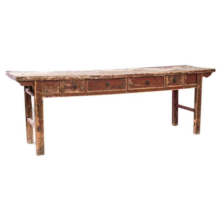 Antique Chinese Altar Table with Original Patina For Sale at 1stDibs