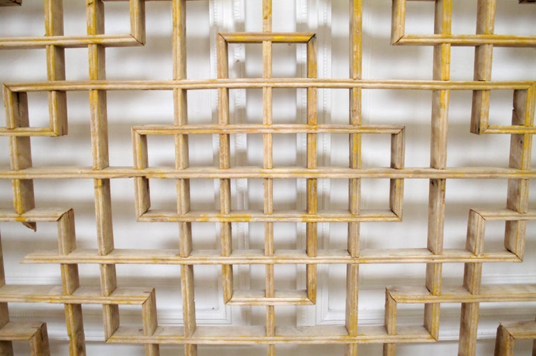 Antique Chinese Architectural Wall Hanging Screen at 1stDibs