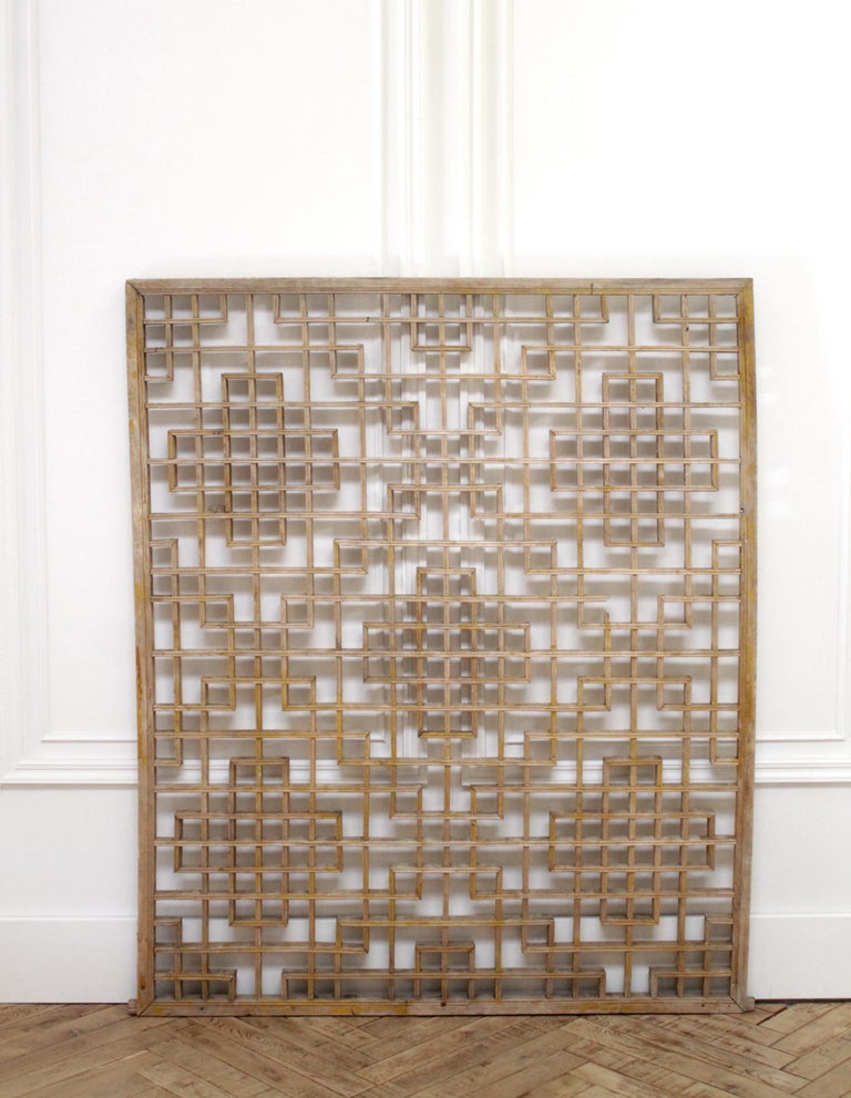 Antique Chinese Architectural Wall Hanging Screen at 1stDibs