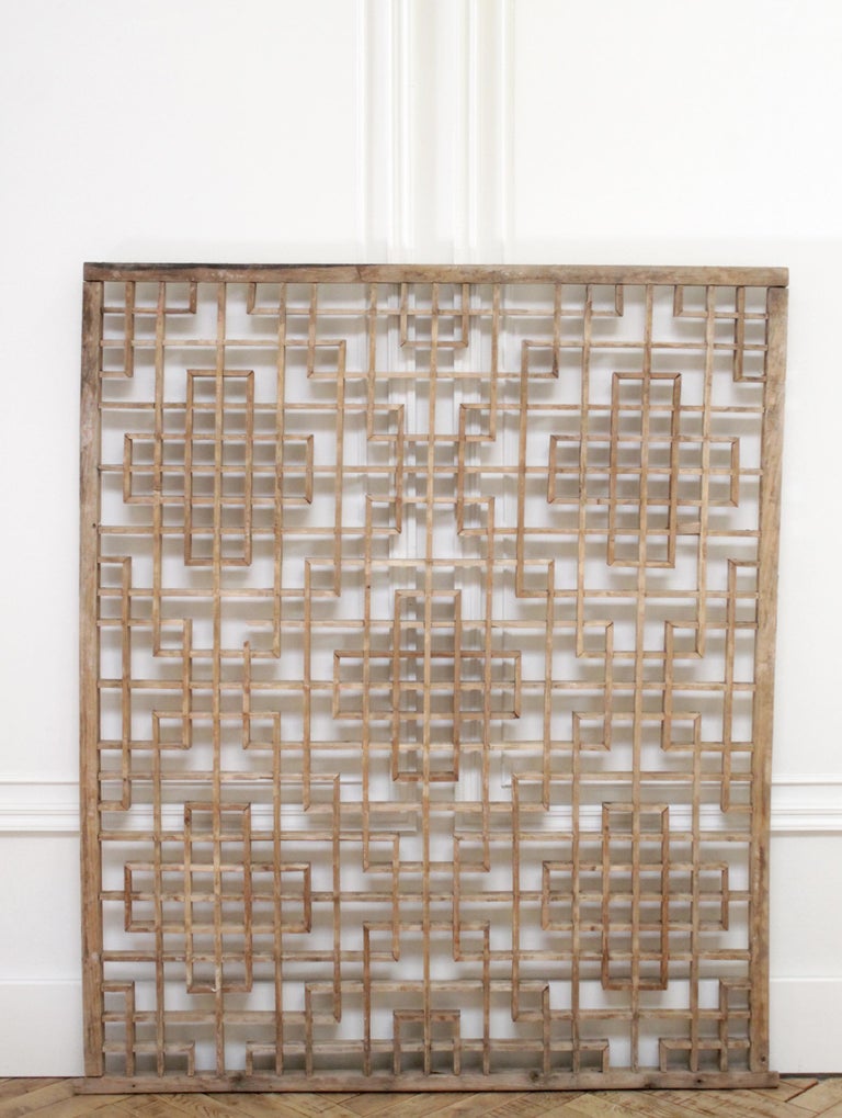 Antique Chinese Architectural Wall Hanging Screen at 1stDibs