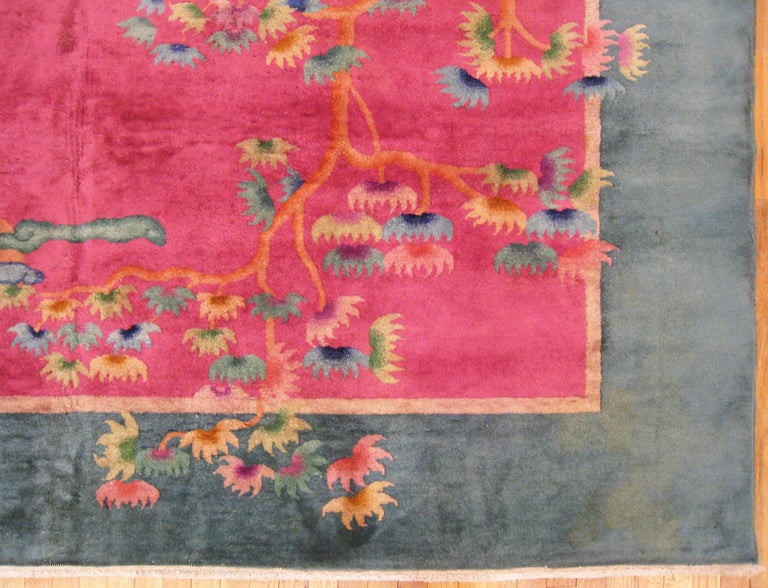 Antique Chinese Art Deco Oriental Rug, in Room Size, w Art Deco Motifs ...