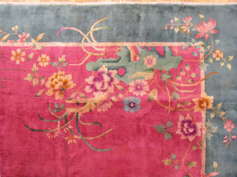 Antique Chinese Art Deco Oriental Rug, in Room Size, w Art Deco Motifs ...